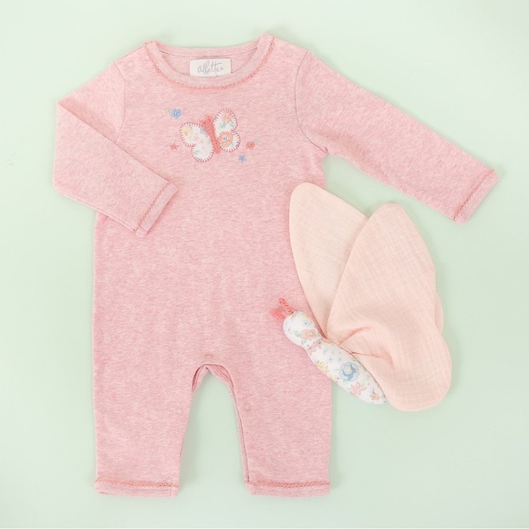 Anthropologie | One Pieces | Albetta Butterfly Applique Babygro Romper ...